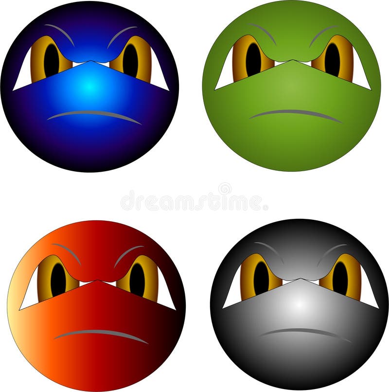 Angry icons stock image. Image of designing, angry, icon - 10771149
