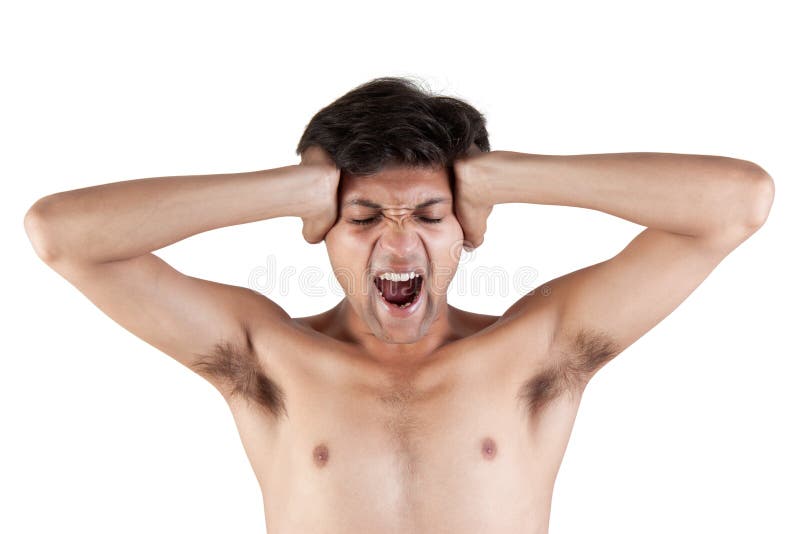 Angry Indian man screaming stock image. Image of human - 20324867