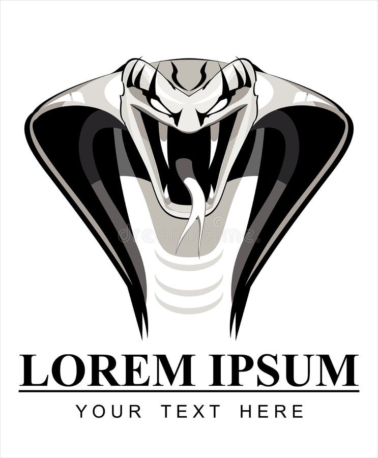 Angry King Cobra stock vector. Illustration of icon, scary - 85458705