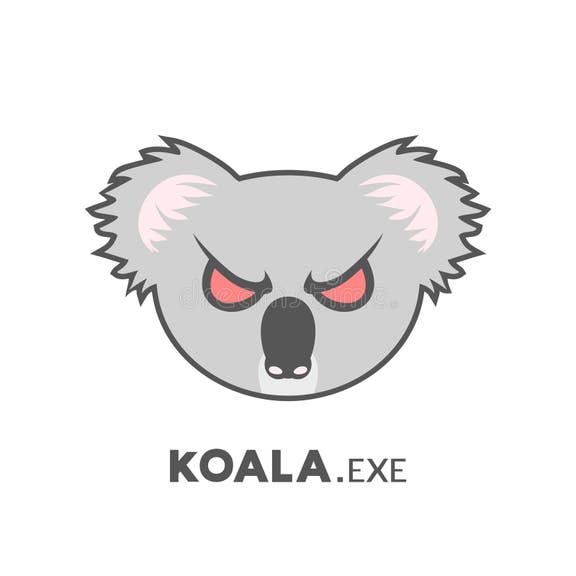 Angry koala draw stock vector. Illustration of koalaexe - 290273402