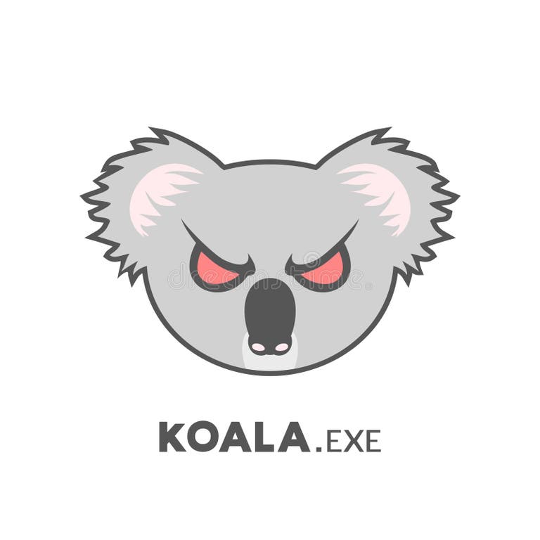Angry koala draw stock vector. Illustration of koalaexe - 290273402