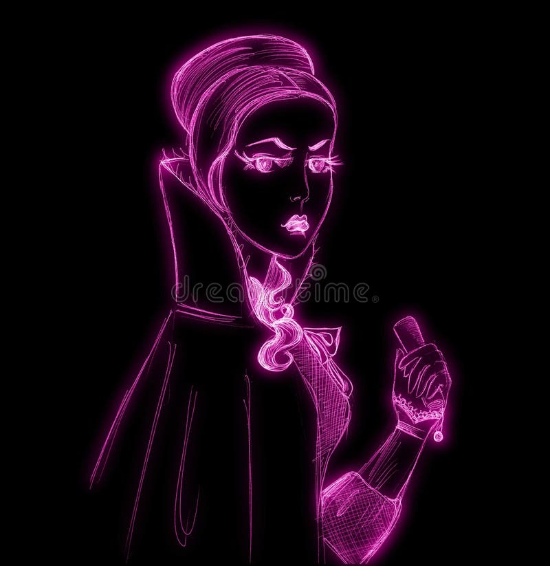 Angry lady stock illustration. Illustration of wallpaper - 3338411