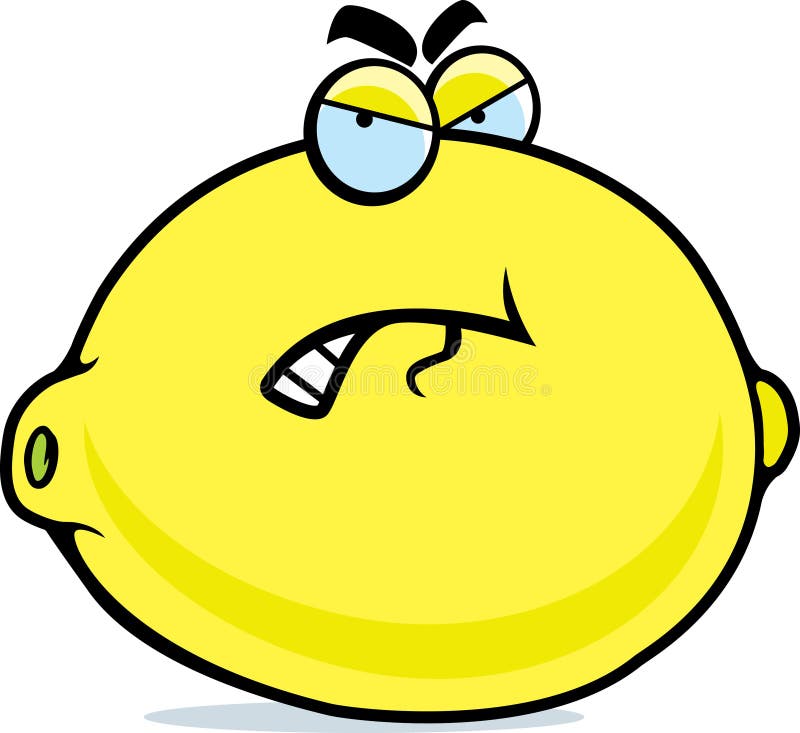 Lemon Pucker Character stock vector. Illustration of cartoon - 24681109