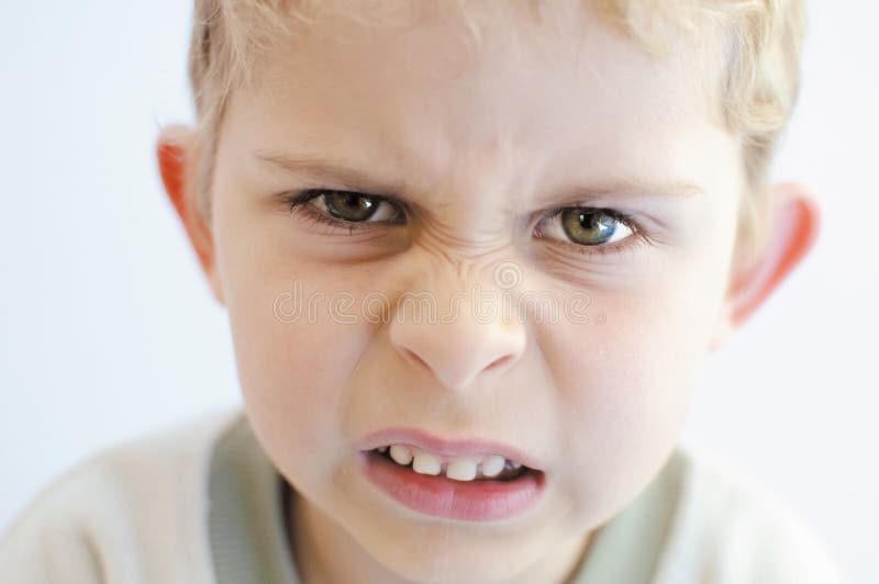Angry little boy stock photo. Image of beauty, loss, clothing - 80333806