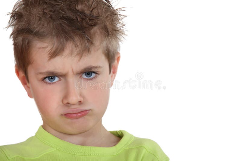 Angry little boy stock photo. Image of eyes, child, expression - 35389550