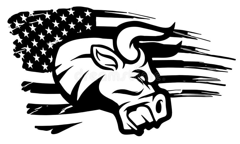 Angry Mad Bull Bursting through Wall Vector Stock Vector - Illustration ...