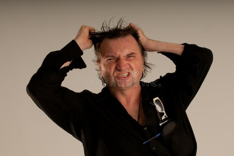 Angry man stock image. Image of electrical, anger, flashlight - 10825265