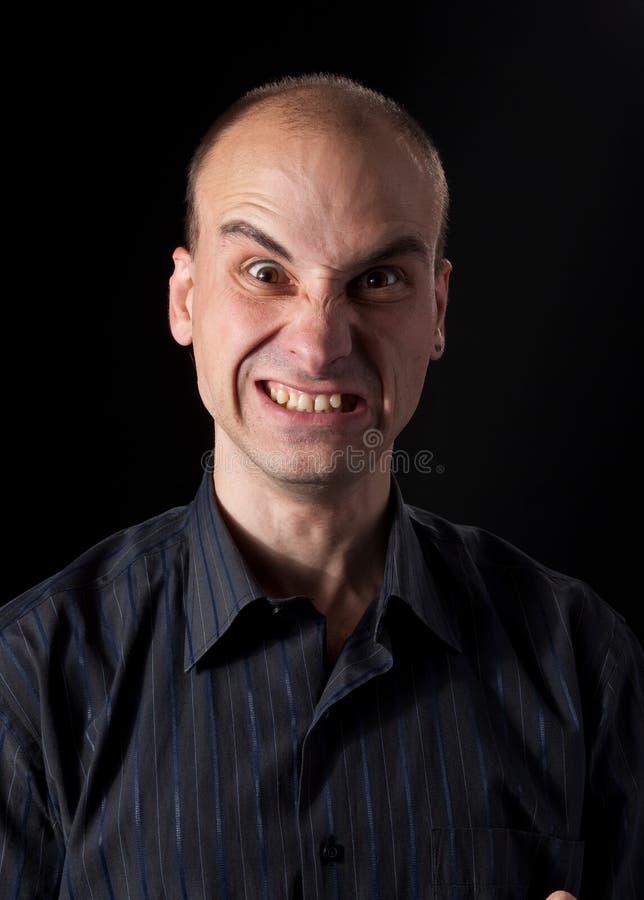 Evil looking man stock image. Image of bared, devil, dramatic - 2389429