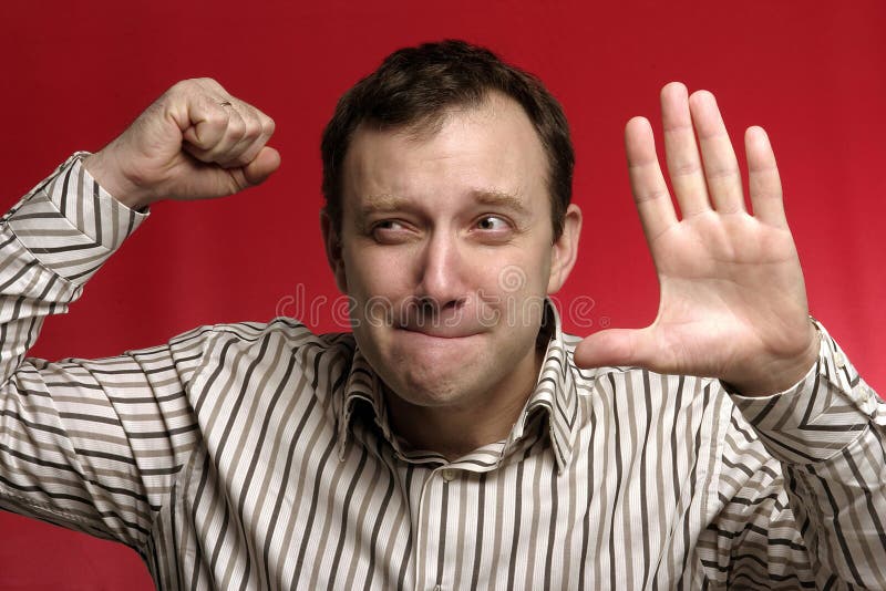 Angry man stock photo. Image of annoyance, expression, look - 662832