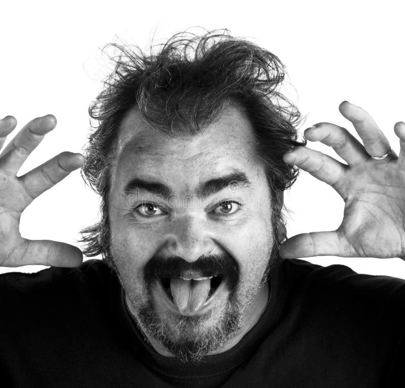 Angry man stock photo. Image of demon, horror, called - 6865304