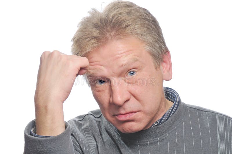 Man With A Smile And Sad Man Stock Photo - Image of pullover, good: 7857048