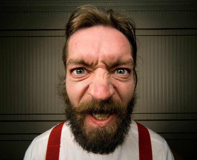 Angry man stock photo. Image of beard, shadows, health - 7952016