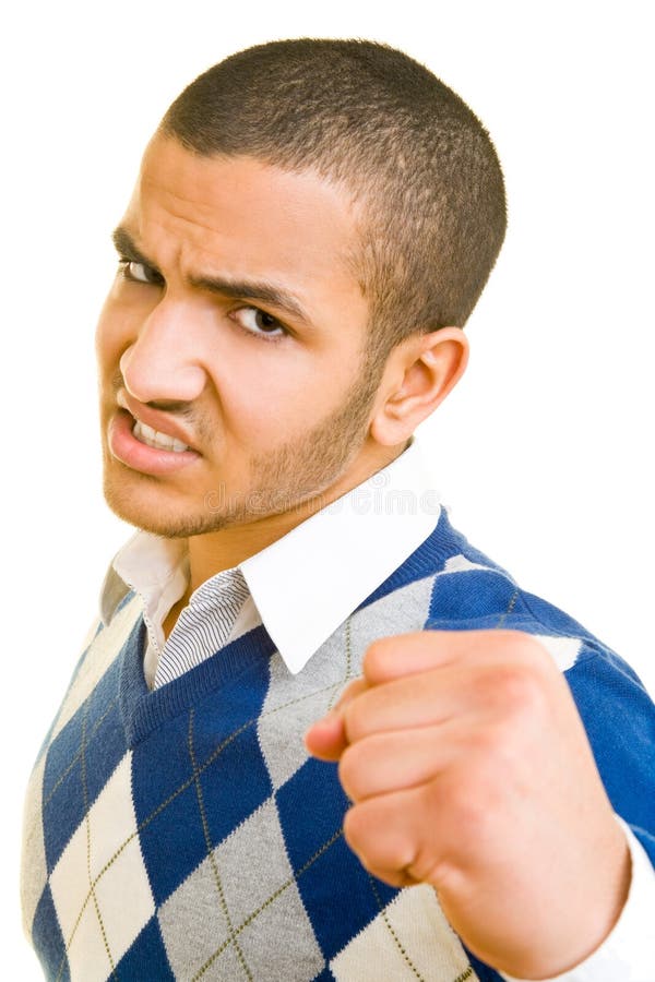 Angry man stock photo. Image of hitting, furious, human - 9877282