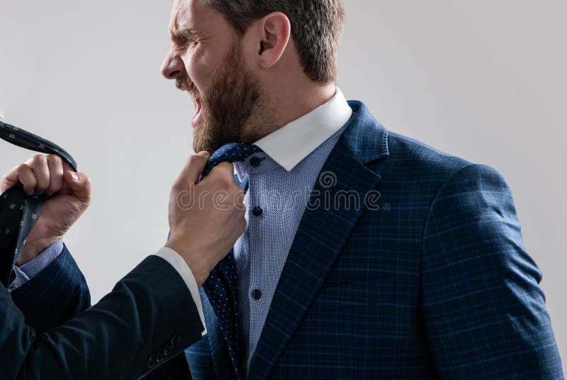 Businessman Scream on Collegue Stock Image - Image of businesspeople ...