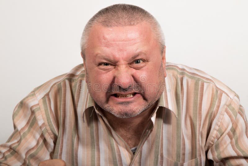 Angry man stock photo. Image of teeth, angry, unhappy - 63031016