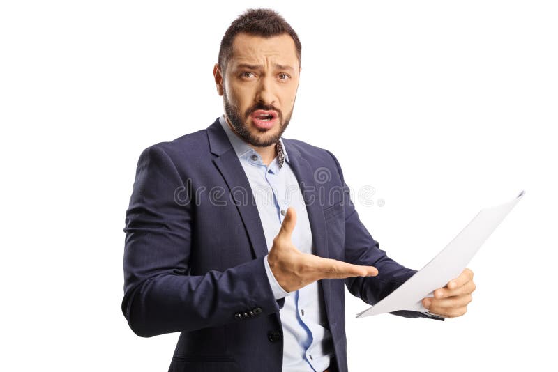 1,098 Confused Man Looking Paper Stock Photos - Free & Royalty-Free ...