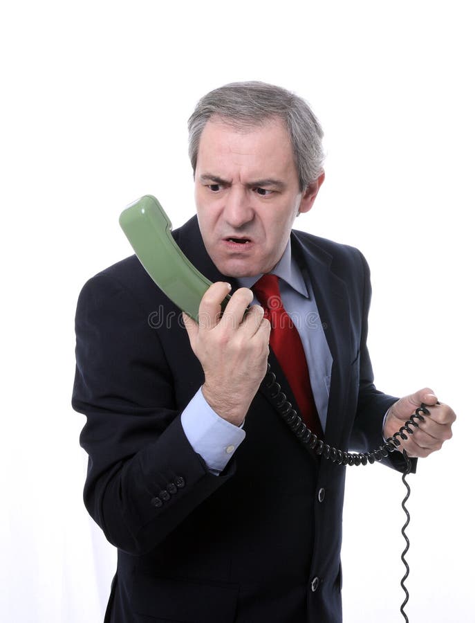 Angry man on the phone stock photo. Image of furious - 34584474