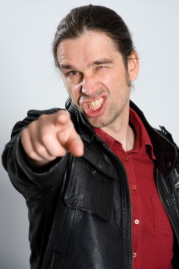 Angry man stock photo. Image of point, person, portrait - 31893936