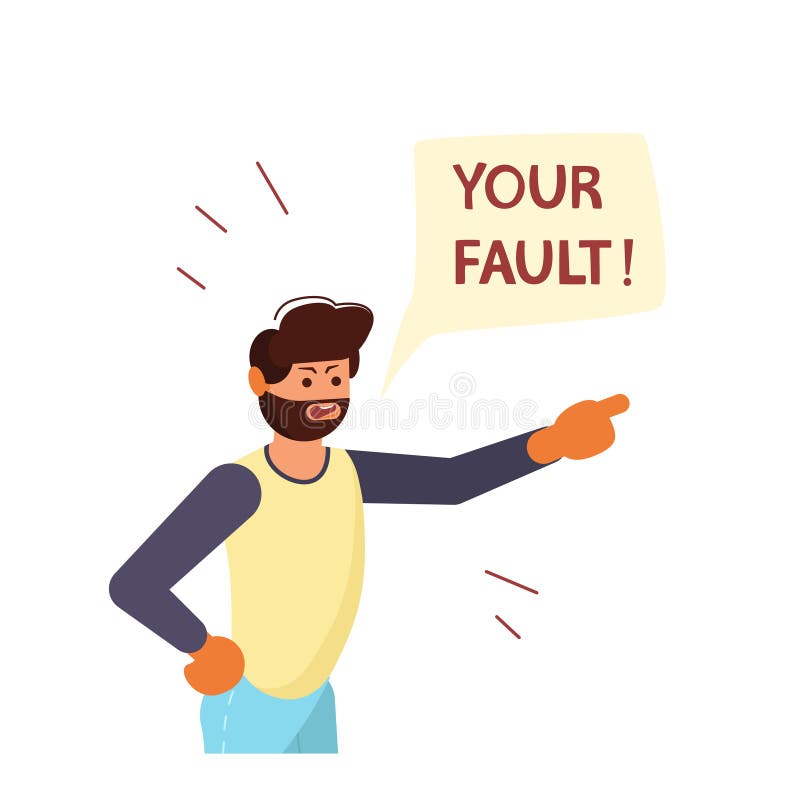 Aggressive Pointing Stock Illustrations – 885 Aggressive Pointing Stock ...