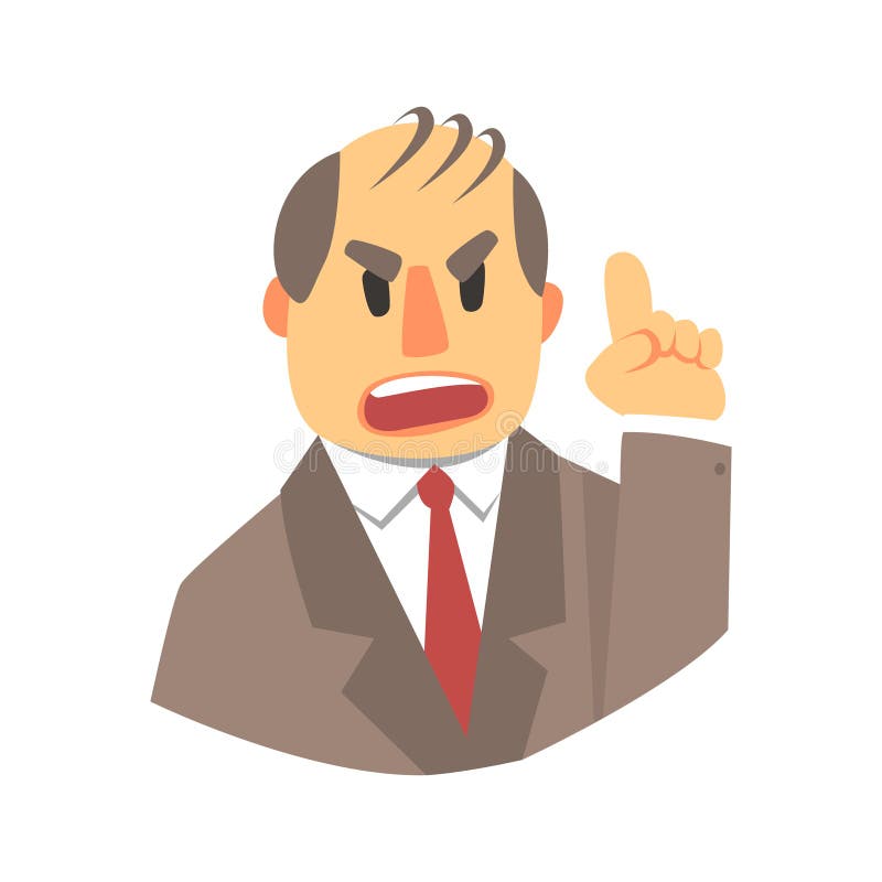 Screaming Angry Man Pointing Cartoon Stock Illustrations – 202 ...