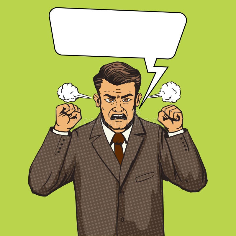 Retro Angry Man Stock Illustrations – 6,640 Retro Angry Man Stock ...