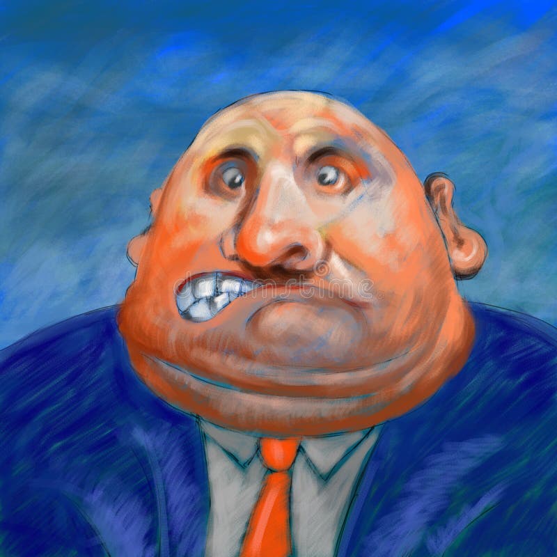 Angry man stock illustration. Illustration of showing - 52707248