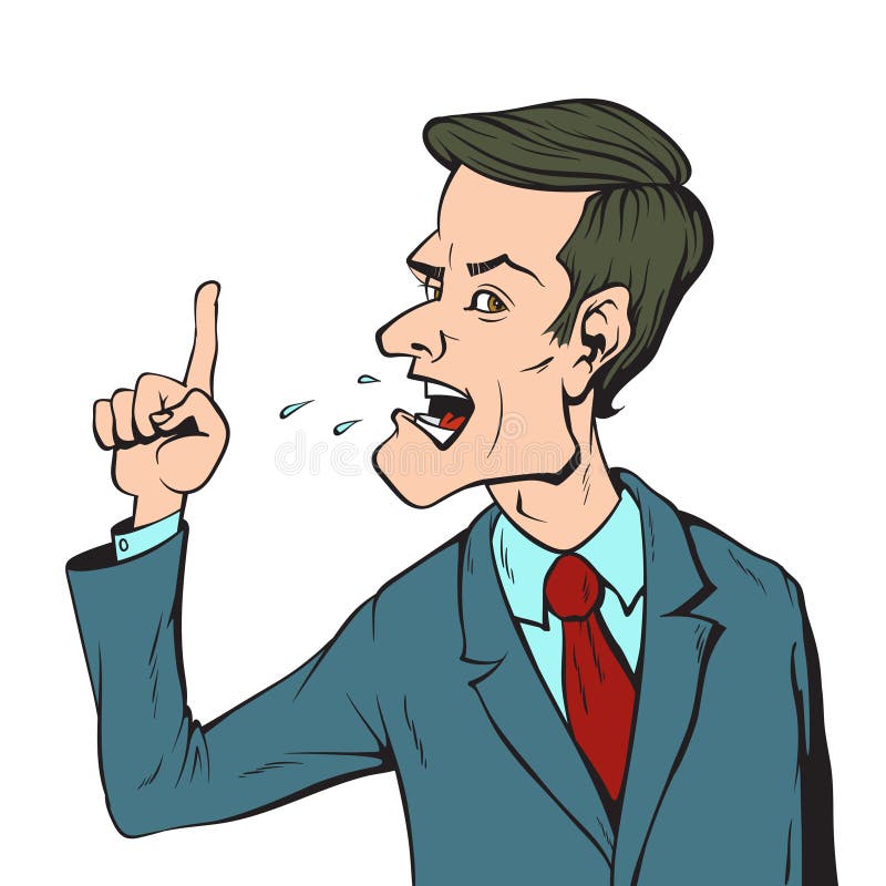 Screaming Angry Man Pointing Cartoon Stock Illustrations – 202 ...