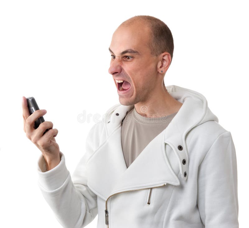 Angry man screaming stock photo. Image of frustration - 16068674