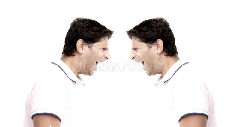 Angry man shouting himself stock image. Image of angry - 85124349