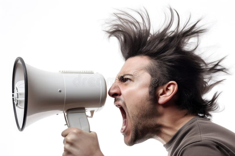 Frustrated Businessman Megaphone Stock Illustrations – 59 Frustrated ...