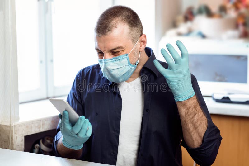 Angry Man Shouting at Smartphone Having Problem at Home Stock Photo ...