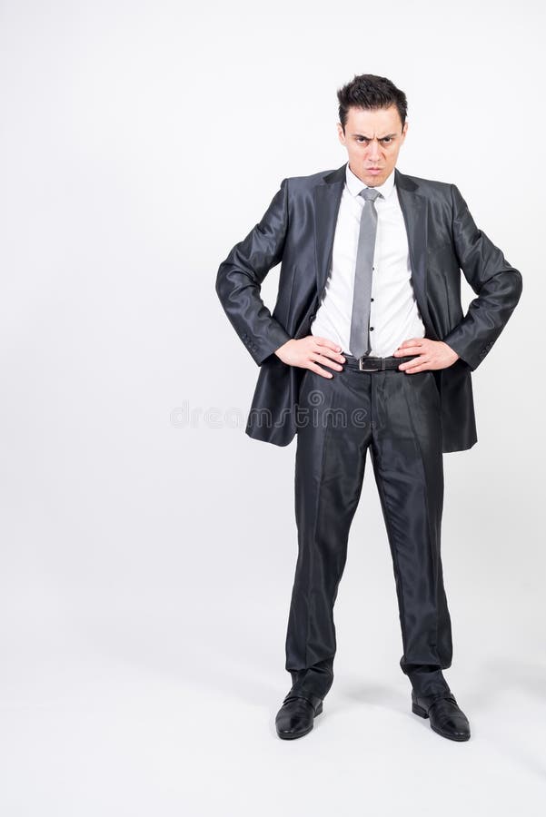 Angry man in suit stock image. Image of suit, fighting - 178602151