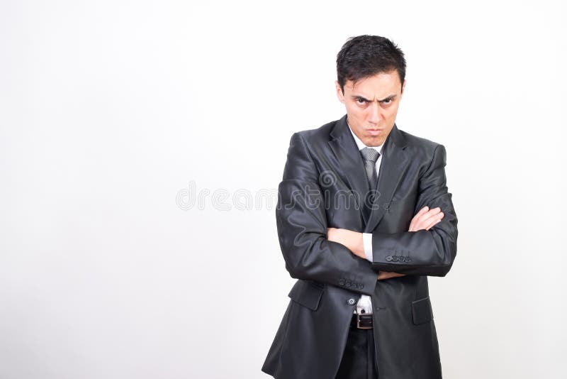 Angry man in suit stock photo. Image of sulking, elegant - 178602080