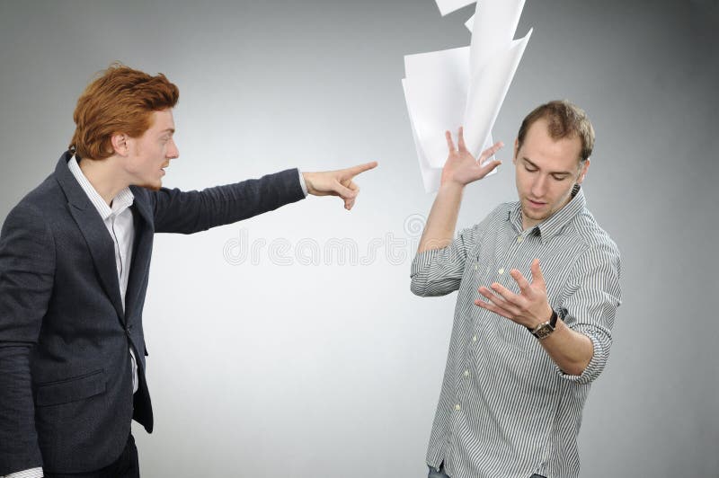 Angry Man Throwing Documents Stock Photo - Image of negotiating, teens ...