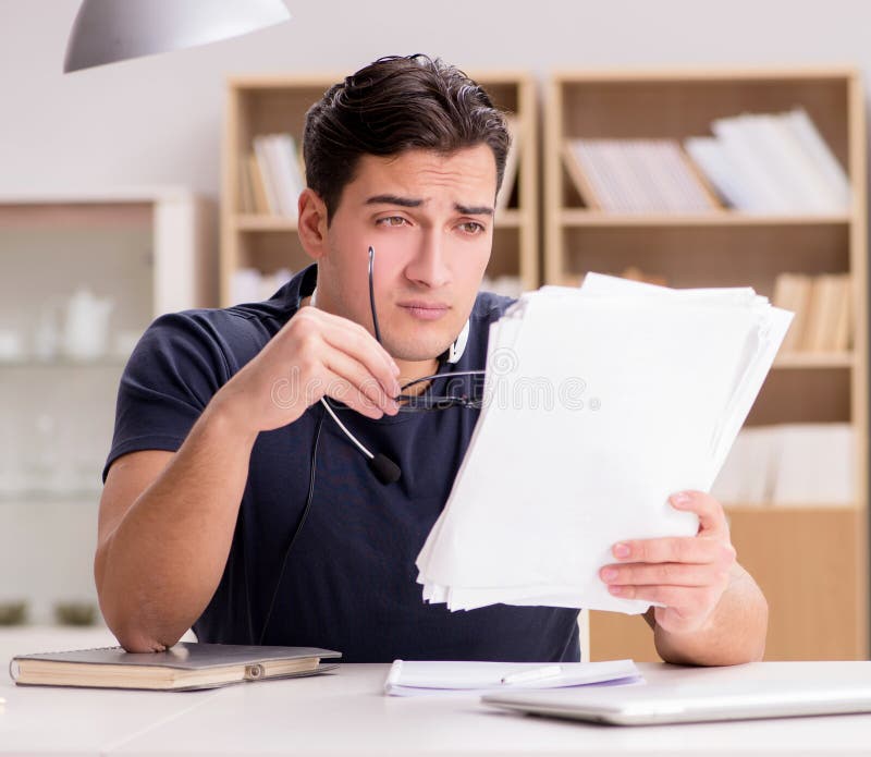 Too much paperwork stock photo. Image of looking, deadline - 2307332