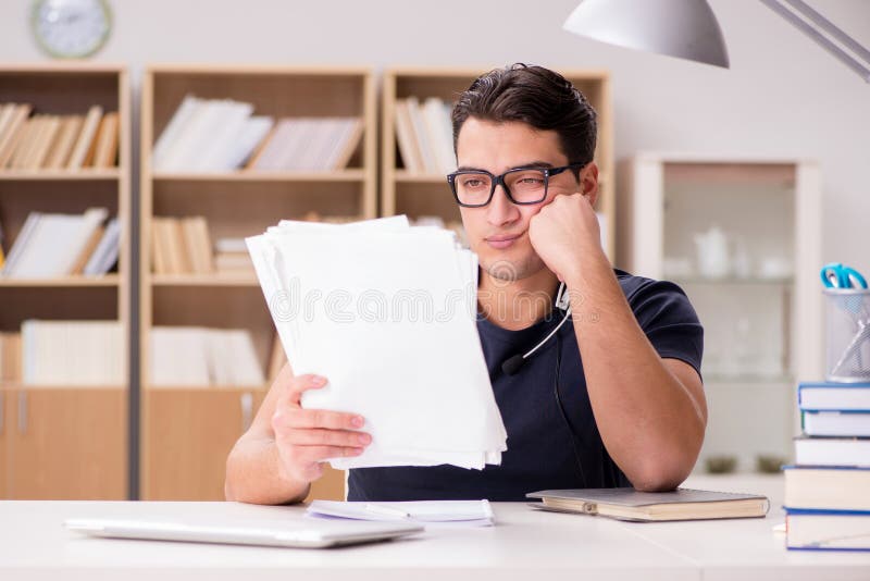 The Angry Man with Too Much Paperwork To Do Stock Photo - Image of ...