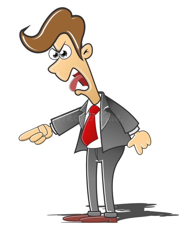 Angry manager stock vector. Illustration of condition - 44164561