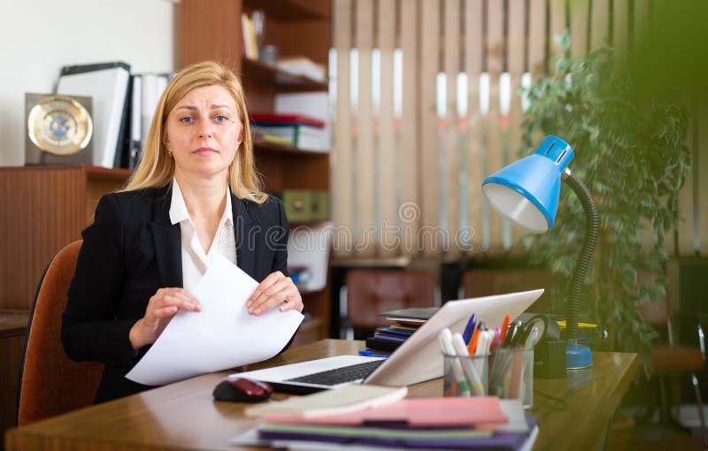 Angry Manager Experiencing Emotions Stock Photo - Image of interior ...