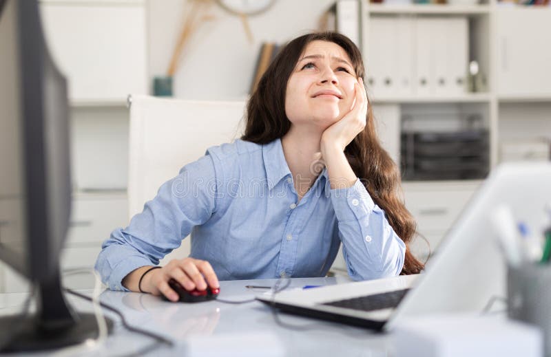 Angry Manager Experiencing Emotions in Office Stock Image - Image of ...