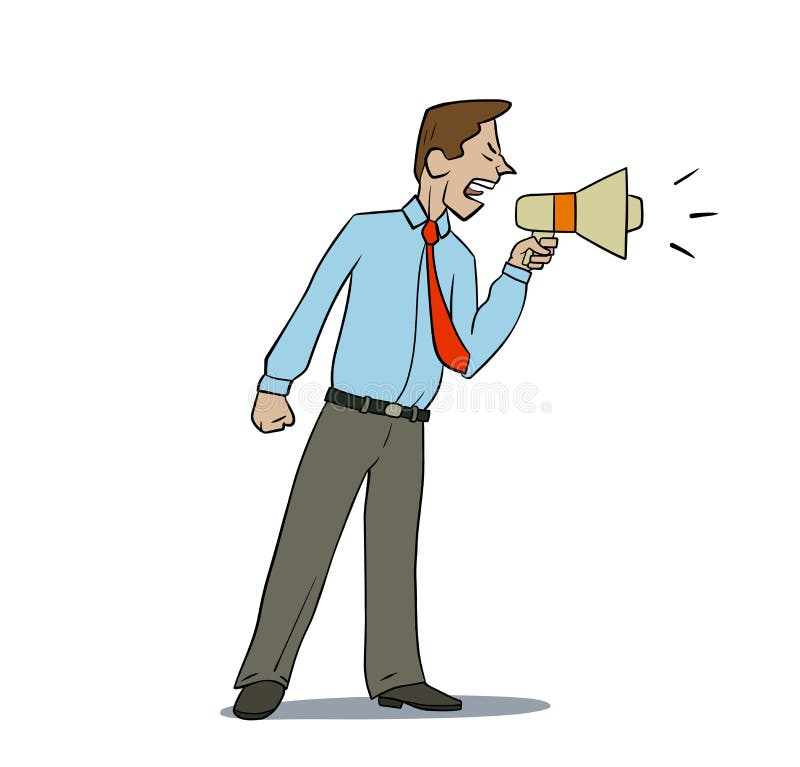 Angry manager stock vector. Illustration of characters - 43000668