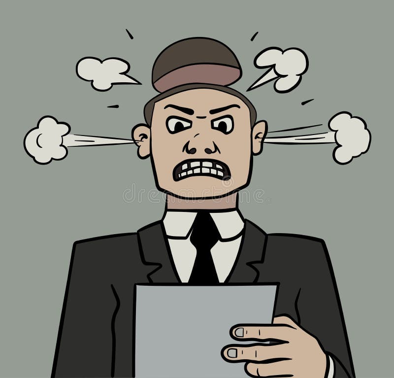 Angry manager stock vector. Illustration of condition - 44164561