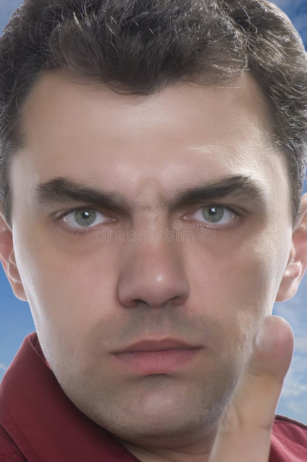 Angry men stock photo. Image of heavy, person, pose, cloud - 15035470