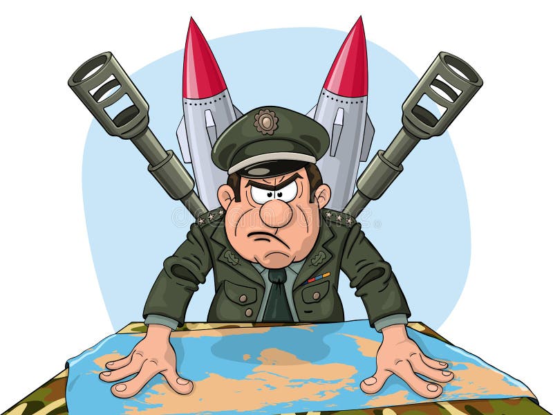 Angry military general stock vector. Illustration of fighter - 65172947