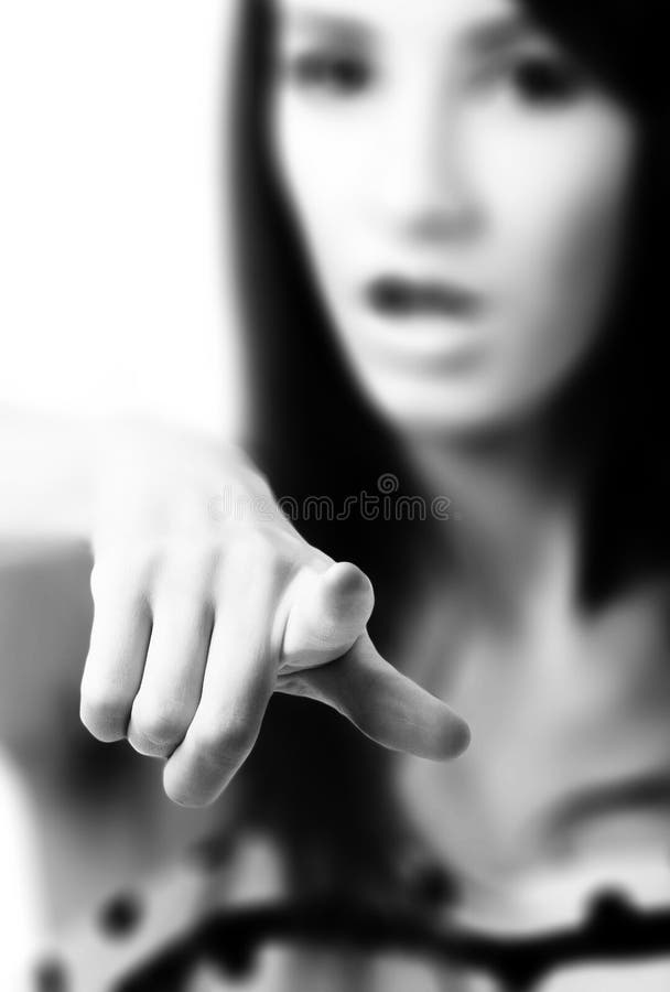 Angry model stock image. Image of blame, human, dress - 13069715