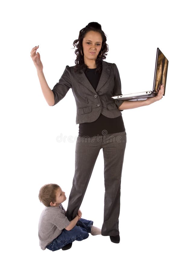 Angry mom stock photo. Image of home, baby, businesswoman - 12336096