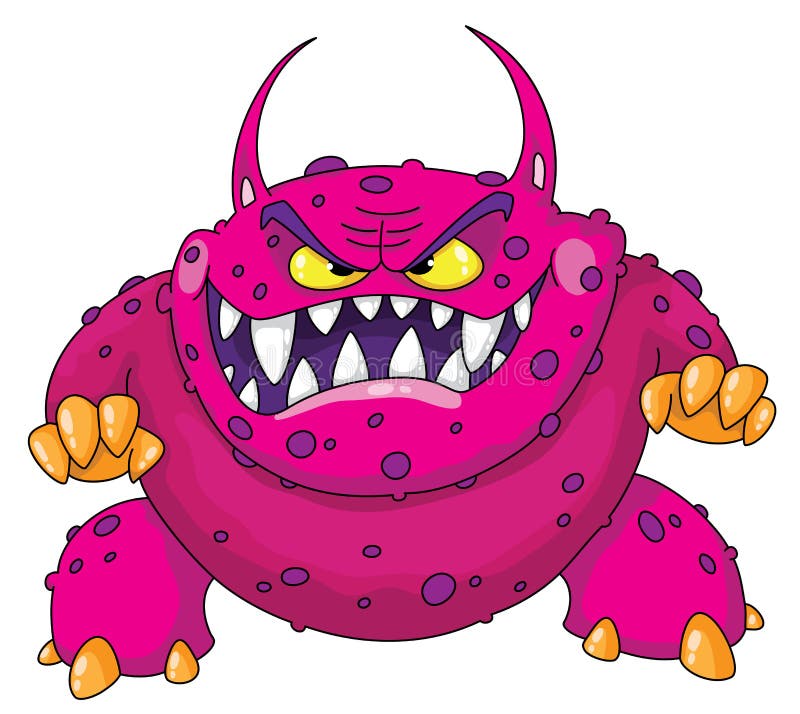 Angry monster stock vector. Illustration of angry, halloween - 16119816