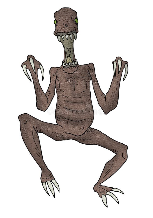 Angry monster stock illustration. Illustration of head - 89785096