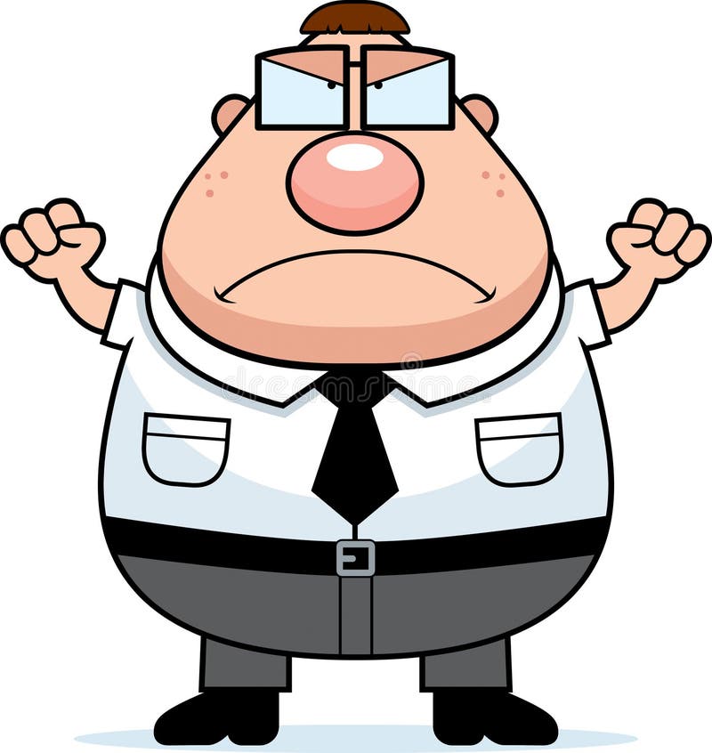 Angry Nerd stock vector. Illustration of employee, upset - 13711448