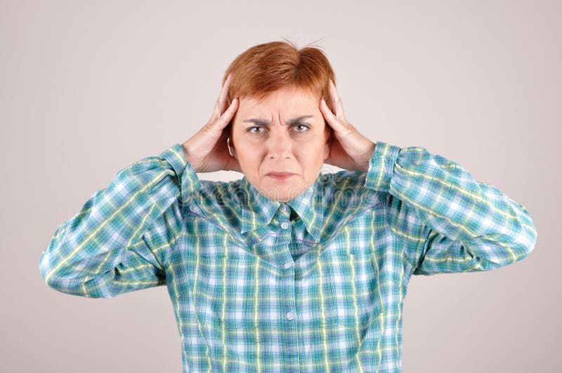 Angry and nervous woman stock photo. Image of background - 45774542
