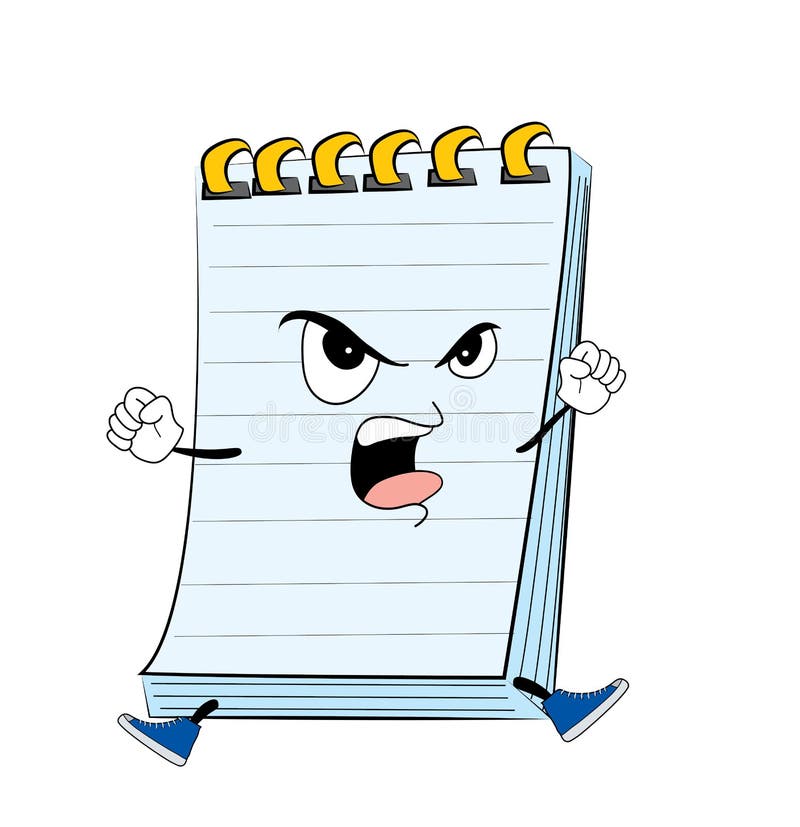 Angry notes cartoon stock illustration. Illustration of shouting - 49199536